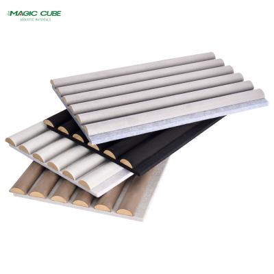 China Customized Size Wood Slat Wall Panels For Aesthetic Appeal And Sound Absorption for sale