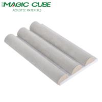 China 600x2700mm Wood Slat Acoustic Panels Luxurious Suede Finish For Stylish Decoration for sale