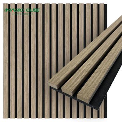 China 270cm Wood Slat Acoustic Wall Panels Acupanel With Veneer Surface for sale