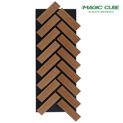 China 130*60cm Wooden Acoustic Wall Panels Wood Slat Wall Panel For Apartment for sale