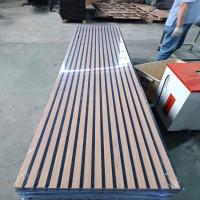 China Customized Internal Decorative Wood Slat Acoustic Panels For Stadium for sale