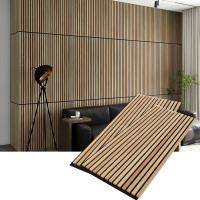 China Interior Decor Acoustic Slat Wall Panel 60*240cm For Noise Reducing for sale