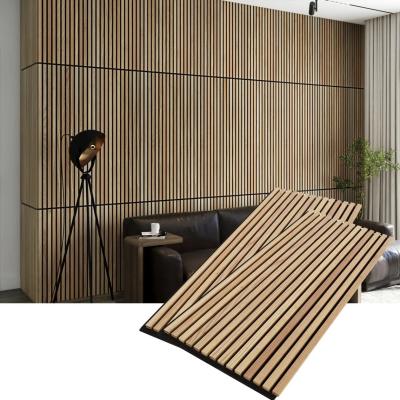 China Interior Decor Acoustic Slat Wall Panel 60*240cm For Noise Reducing for sale