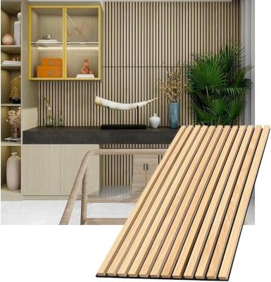 China Akupanel Soundproof Wooden Acoustic Wall Panels Wood Fluting Panels Lightweight for sale