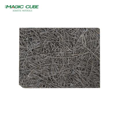 China Customized Painting Cement Fiber Wood Wool Partition Wall Panels For Cinema Or Hotel for sale