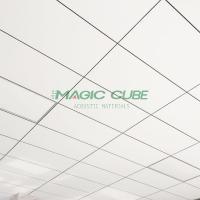 China Eco Friendly Fiberglass Acoustic Panel Fiberglass Drop Ceiling Tiles 30MM 40MM for sale