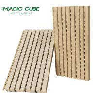 China Most Popular Direct Wholesaler Natural Indoor Grooved Wood Panels For Interior Walls for sale