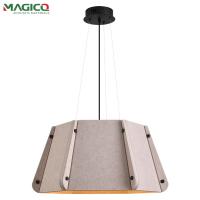 China High Quality Modern Handing Acoustic Pendant Light Lampshade PET Felt Sound Absorbing Fabric Pendant Lampshade for sale