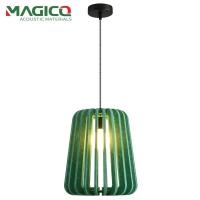 China Polyester Fiber Acoustic Pendant Lampshade LED E27 Pendant Light for Living Room Office Study Restaurant for sale