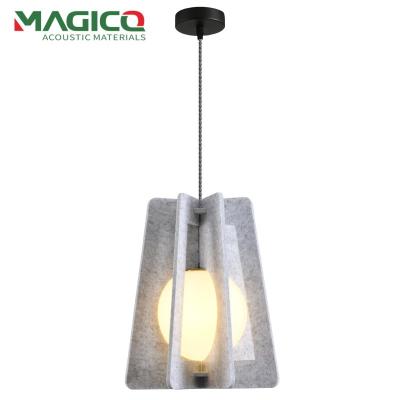 China Custom Modern Acoustic Panels Pendant Lighting Felt Lampshade Chandelier with Middle Size for Indoor Decor Color Options Available for sale