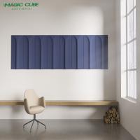 China Polyester Fiber Acoustic Panel 600x600mm 15mm Sound Absorbing Wall Board for Meditation Center Interior Decoration for sale