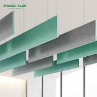 China Polyester Fiber Acoustic Panel 600x600mm 15mm Sound Absorbing Wall Board for Veterinary Clinic Interior Decoration for sale
