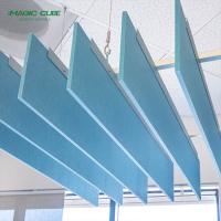 China Polyester Fiber Acoustic Panel 1220x2440mm 9mm Sound Absorbing Wall Board for Open Office Interior Decoration for sale