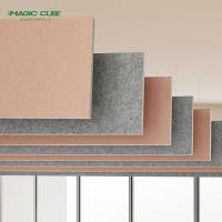 China Polyester Fiber Acoustic Panel 600x1200mm 24mm Sound Absorbing Wall Board for Restaurant Interior Decoration for sale