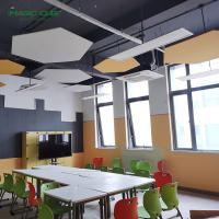 China Polyester Fiber Acoustic Panel 600x1200mm 24mm Sound Absorbing Wall Board for Rehearsal Room Interior Decoration for sale