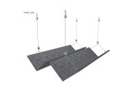 China Polyester Fiber Acoustic Panel 600x1200mm 24mm Sound Absorbing Wall Board for University Lecture Hall Interior Decoration for sale