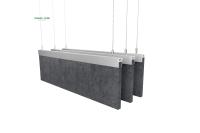 China Polyester Fiber Acoustic Panel 600x1200mm 24mm Sound Absorbing Wall Board for Exhibition Booth Interior Decoration for sale