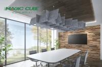 China Polyester Fiber Acoustic Panel 600x1200mm 24mm Sound Absorbing Wall Board for Escape Room Interior Decoration for sale