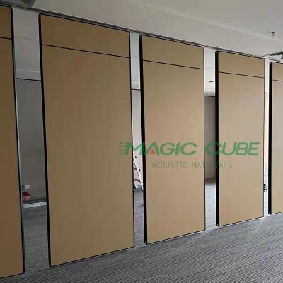 China Leather Surface Acoustic Partition Wall Modern Design Foldable For Library for sale