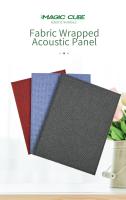 China Polyester Fiber Acoustic Panel 1200x600mm 12mm Sound Absorbing Wall Board for Children Playroom Interior Decoration for sale