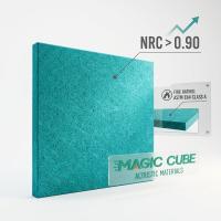 China Polyester Fiber Acoustic Panel 1200x600mm 12mm Sound Absorbing Wall Board for Music School Interior Decoration for sale