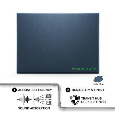 China Polyester Fiber Acoustic Panel 1220x2440mm 9mm Sound Absorbing Wall Board for Airport Lounge Interior Decoration for sale
