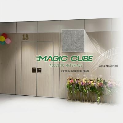 China Polyester Fiber Acoustic Panel 600x600mm 15mm Sound Absorbing Wall Board for Co-working Space Interior Decoration for sale