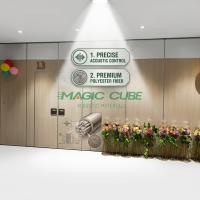 China Polyester Fiber Acoustic Panel 1220x2440mm 9mm Sound Absorbing Wall Board for Dance Studio Interior Decoration for sale