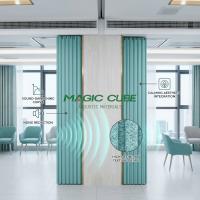 China Polyester Fiber Acoustic Panel 1200x600mm 12mm Sound Absorbing Wall Board for Clinic Waiting Room Interior Decoration for sale