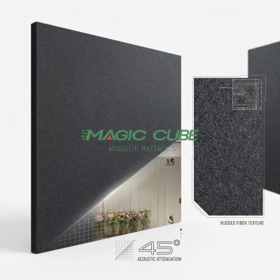 China Polyester Fiber Acoustic Panel 600x1200mm 24mm Sound Absorbing Wall Board for Rehearsal Room Interior Decoration for sale