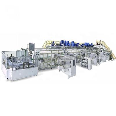 China Semi-Automatic Baby Diaper Machine DNW-16 | 600 pcs/min Speed | 300 KW Capacity | Full Servo Drive System for sale