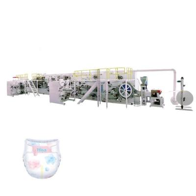 China DNW-45 Economic Full Servo Baby Diaper Machine - 500pcs/min Speed, 280KW Power, Custom Sizes 390×280mm to 525×330mm for sale