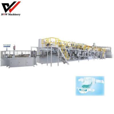 China DNW-16 High Speed Servo Baby Diaper Machine - 450pcs/min Production, 70T Weight, Custom Sizes 390-525mm for sale