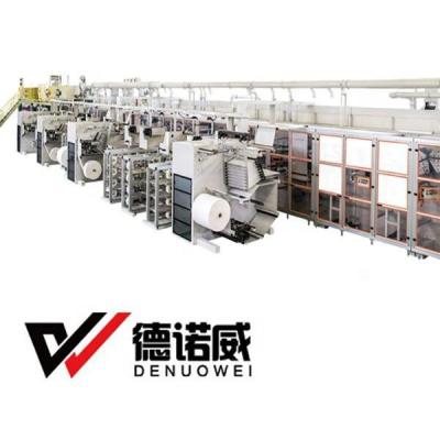 China Fully Automatic Adult Diaper Making Machine 300pcs/min with PLC Control and 400KW Capacity for sale