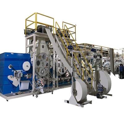 China High-Speed Adult Diaper Making Machine with 300pcs/min Design Speed and 95T Weight - DNW-173 Model for sale