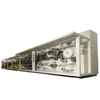 China Sanitary Napkin Manufacturing Machine 300-700 pcs/min with Full Servo Drive System | DNW-76 Industrial Production Line for sale