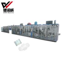 China Nordson Glue Applicator Sanitary Napkin Machine - 300-700pcs/min Production Speed with Full Servo Drive System for sale