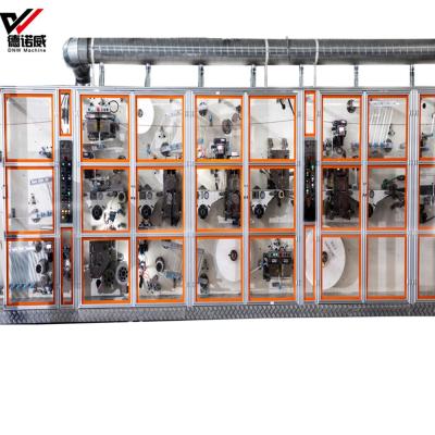 China Full Servo Control Sanitary Napkin Making Machine 300-700pcs/min with 380V Power Supply and 98% Pass Rate for sale