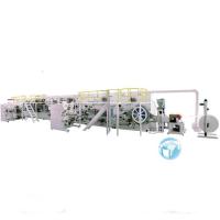 China CE Certified Double Layer Cotton Core Under Pad Production Line - 600 pcs/min Speed, 300KW Power, 70T Weight for sale