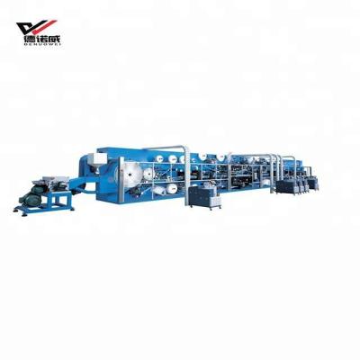 China Ultrasonic Automatic I to T Shape Baby Diapers Machine 450pcs/min 300KW DNW-120 Model for sale