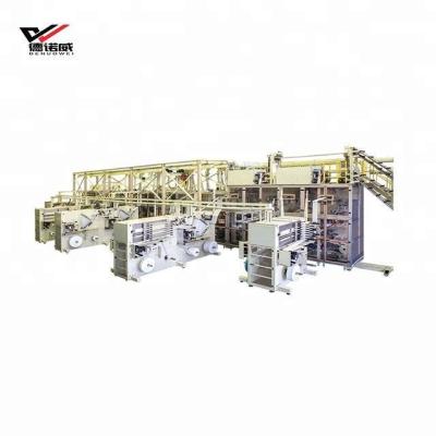China Customized Baby Diaper Production Line 28M×4M×3.6M with 600pcs/min Speed and Full Servo Drive for sale