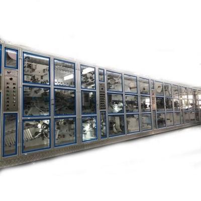China Washable Sanitary Napkin Production Line Machine 300-700pcs/min DNW-65 Automated Manufacturing System for sale