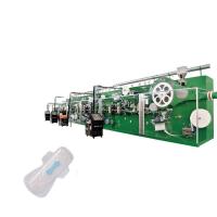 China Fully Automatic Soft Breathable Sanitary Napkin Production Line 300-700pcs/min with 98% Pass Rate and 380V Power Supply for sale