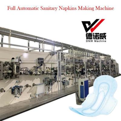 China Professional Sanitary Pad Making Machine 300-700pcs/min with Full Servo Drive and 380V Power Supply for sale