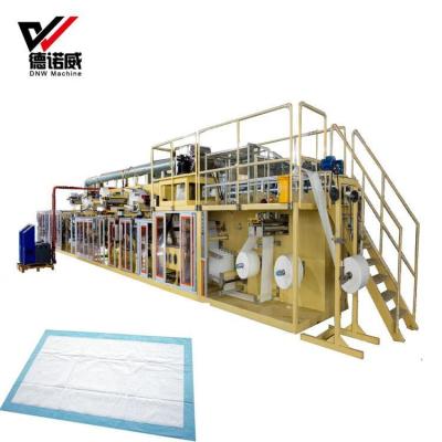 China DNW-90 Disposable Under Pad Making Machine 300pcs/min 60x90cm Size with 380V Power Supply for sale