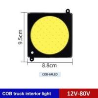 China 12V-85V COB Truck Head Lights Super Car Head Lamp Bright Ultra Thin for sale