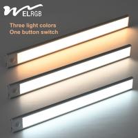 China 6000K Rechargeable Closet Light 65-160LM Motion Sensor Wardrobe Light for sale
