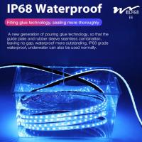 China 12V 24V IP68 Waterproof Outdoor LED Strip Lights 120leds/M LED Night Light Strips  Sincere Solid Silicone Dimmable Strip for sale