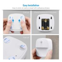 China 0.5W Stair Magnet Motion Sensor Wall Light Indoor Cordless Battery Powered for sale