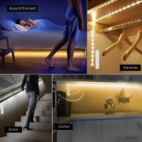 China 4100K Battery Motion Sensor LED Strip For Kitchen Under Cabinet for sale